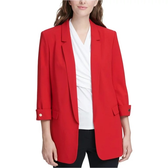 Dkny | Jackets & Coats | Dkny Red Blazer | Poshmark